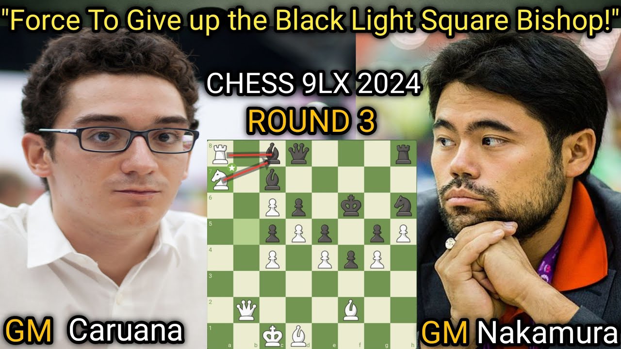 Fabiano Caruana VS Hikaru Nakamura | Chess 9LX 2024 | Round 3 - YouTube