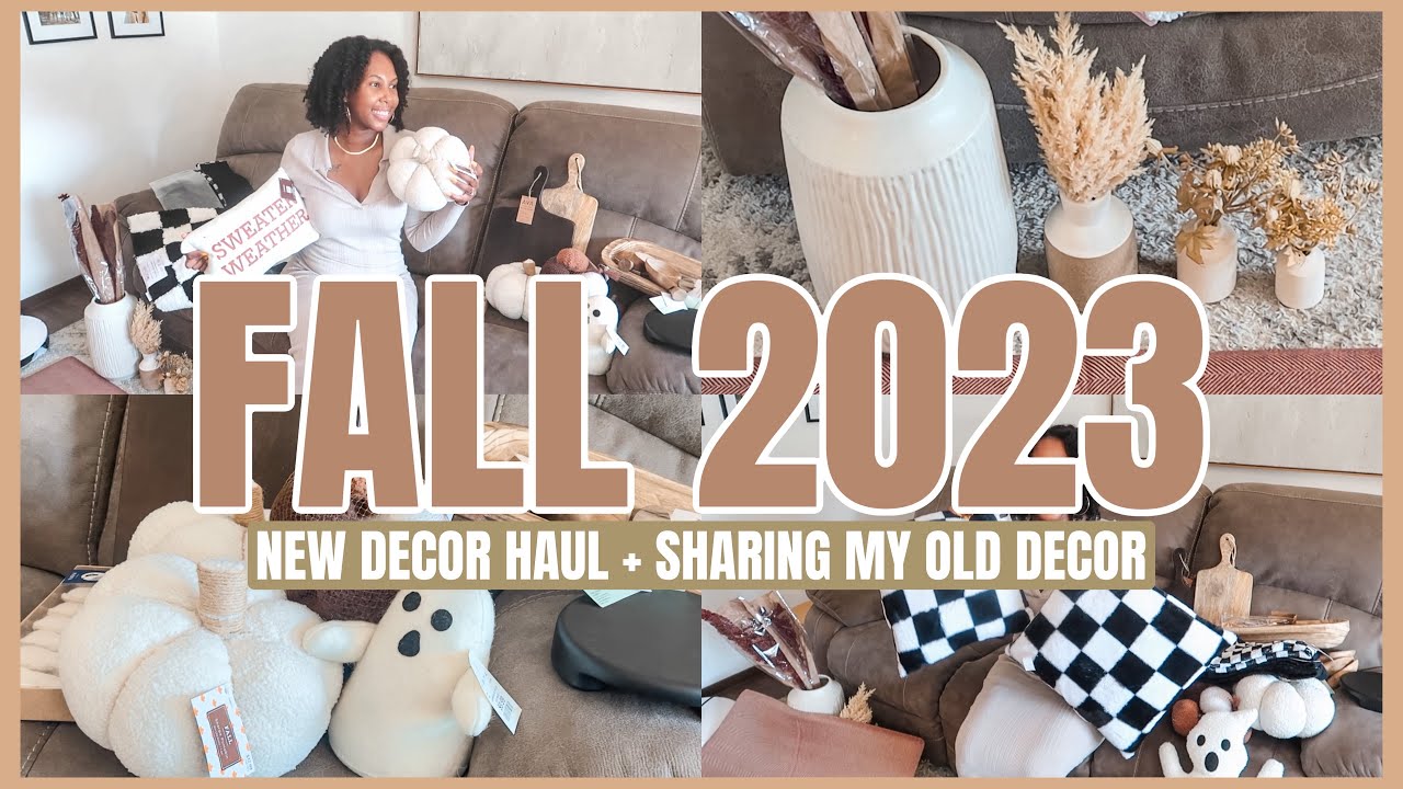 FALL DECOR HAUL 2023 | WARM COZY MINIMALIST FALL DECOR 2023 | NEW FALL ...