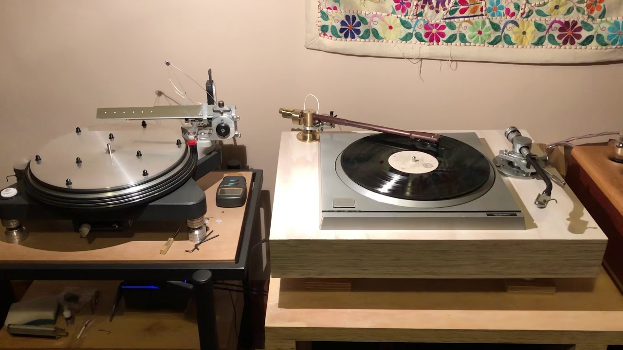 TECHNICS SP-10 turntable - first trial in a new plinth - YouTube