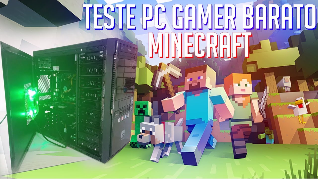 PC GAMER BARATO 2ª VERSÃO NO MINECRAFT - YouTube