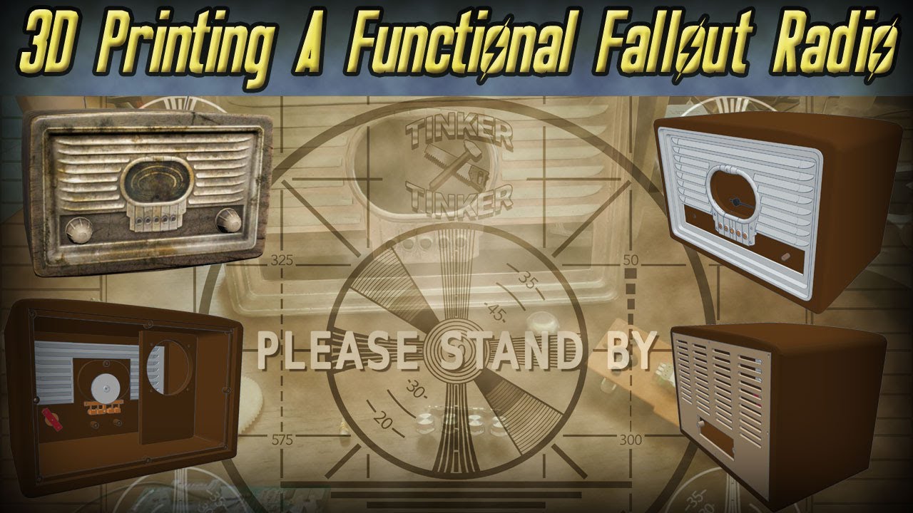 Creating a Functional Fallout Radio Prop in TinkerCad to 3d Print. And ...