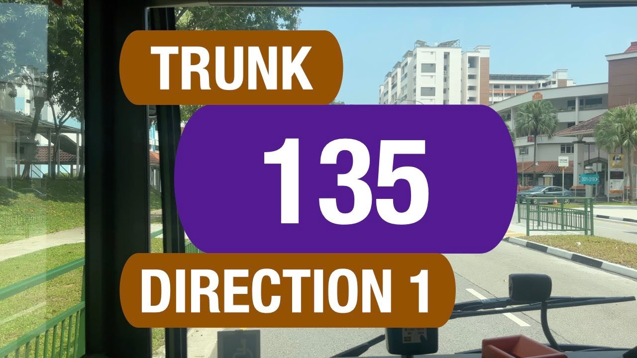 SBS Transit Trunk 135 (Direction 1) | Bus Service Route Visual - YouTube