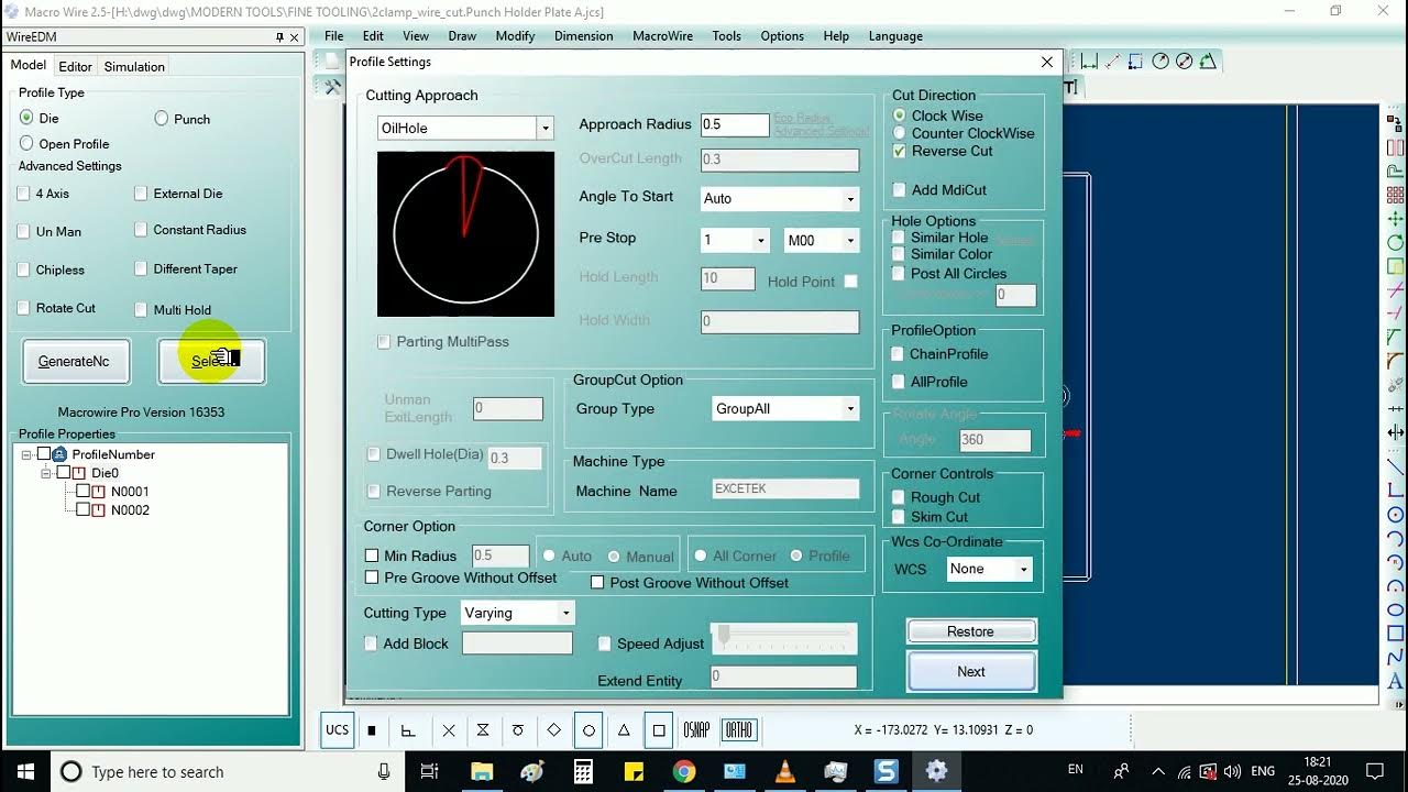 DIE NORMAL MICRO WIRE 2.5 SOFTWARE WIRE CUT PROGRAMMING - YouTube