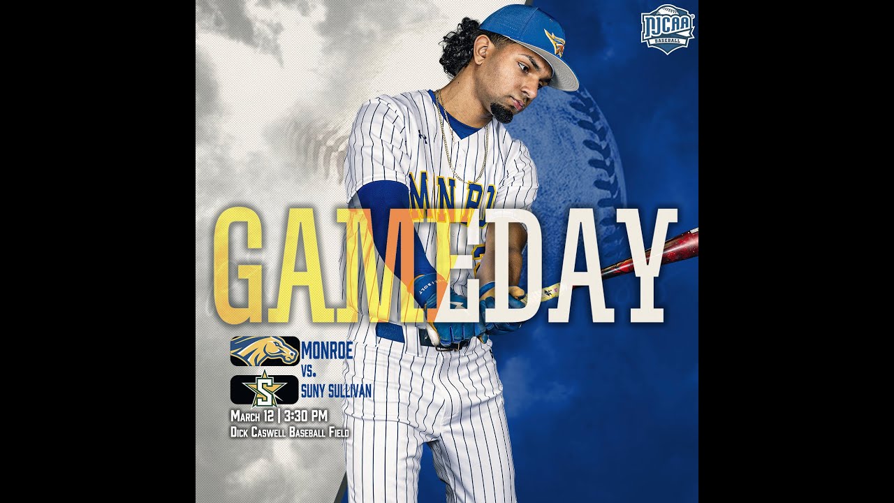 Monroe Mustangs Baseball vs. SUNY Sullivan - YouTube