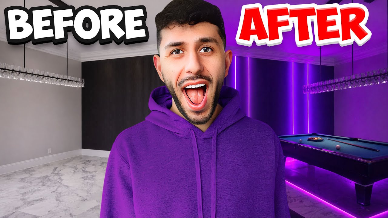 Surprising Brawadis With a New Entertainment Room! - YouTube
