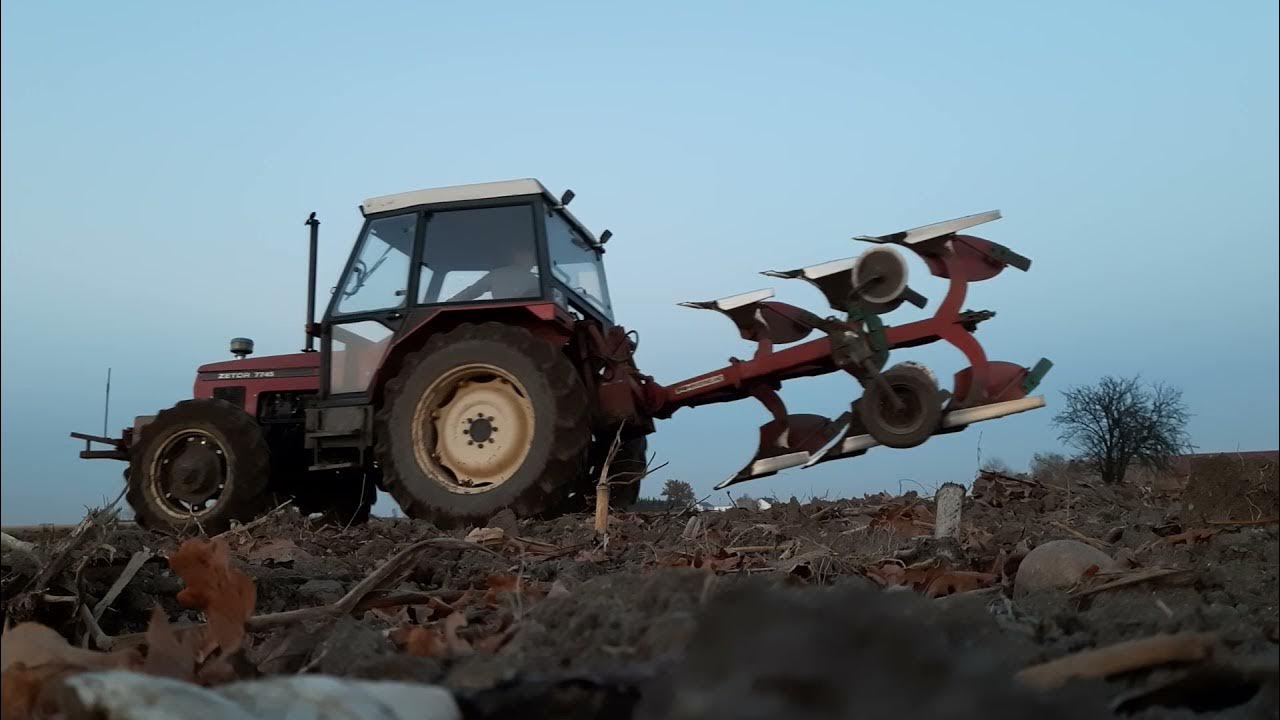 Zetor 7745 turbo + kverneland 🤔 Zimowa orka [ENGINE SOUND] - YouTube
