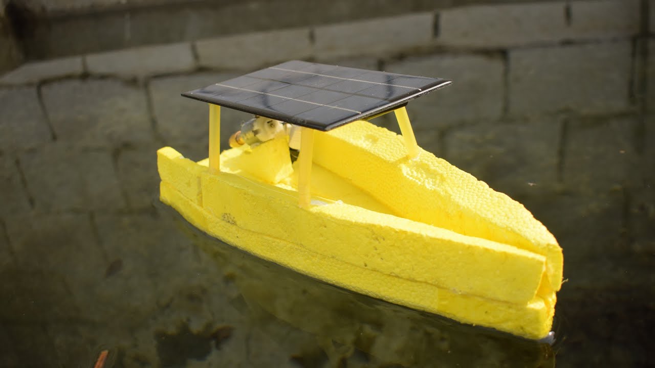 How to make boat | DIY Solar Boat - Free Energy - YouTube
