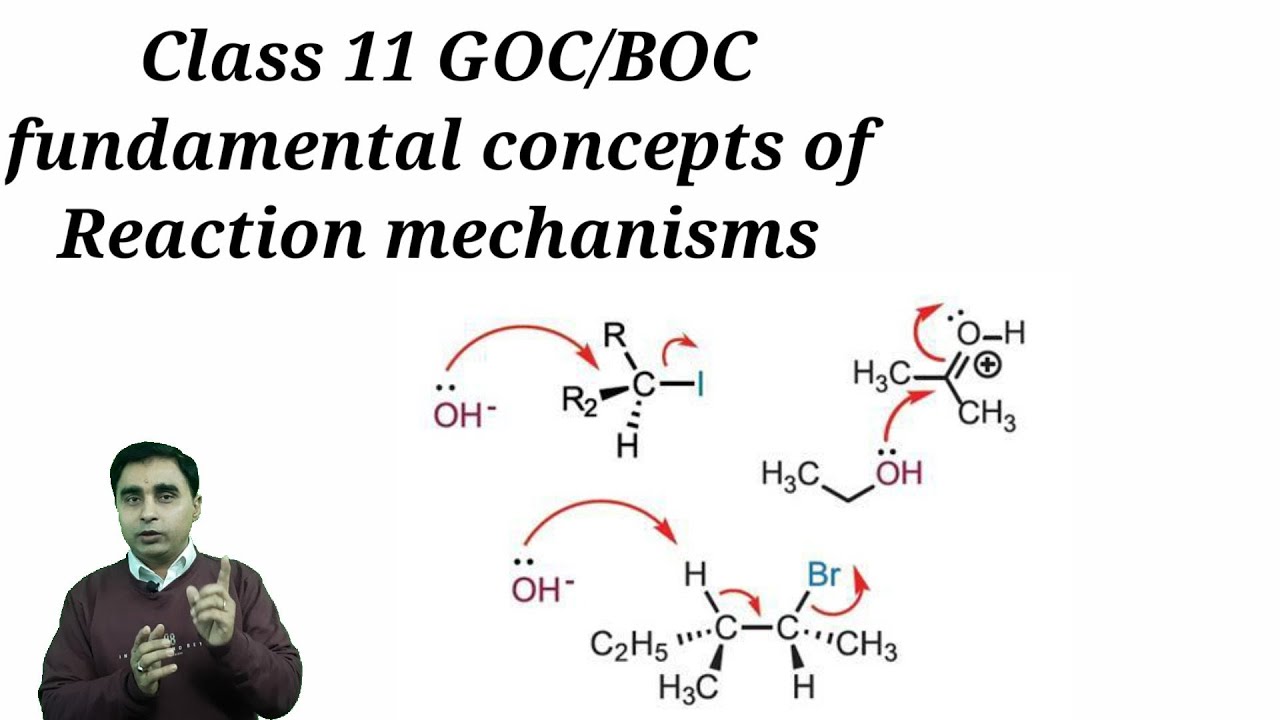 Class 11 Chemistry GOC/BOC Fundamental concepts of Reaction Mechanisms ...