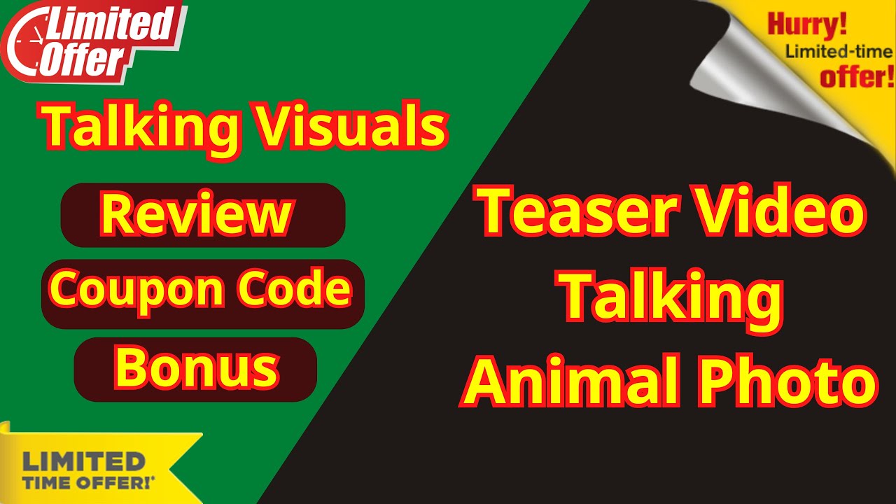 Talking Visuals Tutorial - Talking Animal Teaser - Best Bonus & Review ...