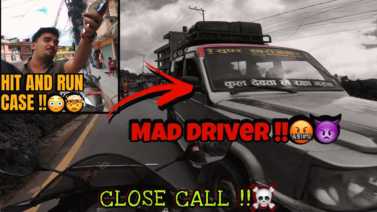 Mad Driver 🤬|| Hit and Run Case😳🤯|| CLOSE CALL☠️ #vlog - YouTube