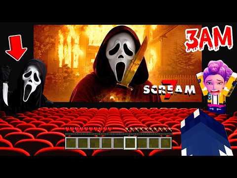 NE JAMAIS ALLER VOIR LE FILM SCREAM 7 AU CINÉMA À 3H00 DU MATIN SUR MINECRAFT !
