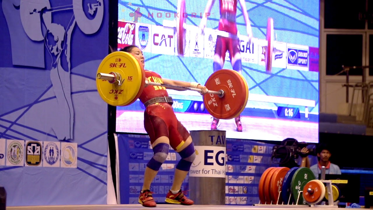 Li Ping (58) - 100kg Snatch @ 2015 Asian Championships - YouTube