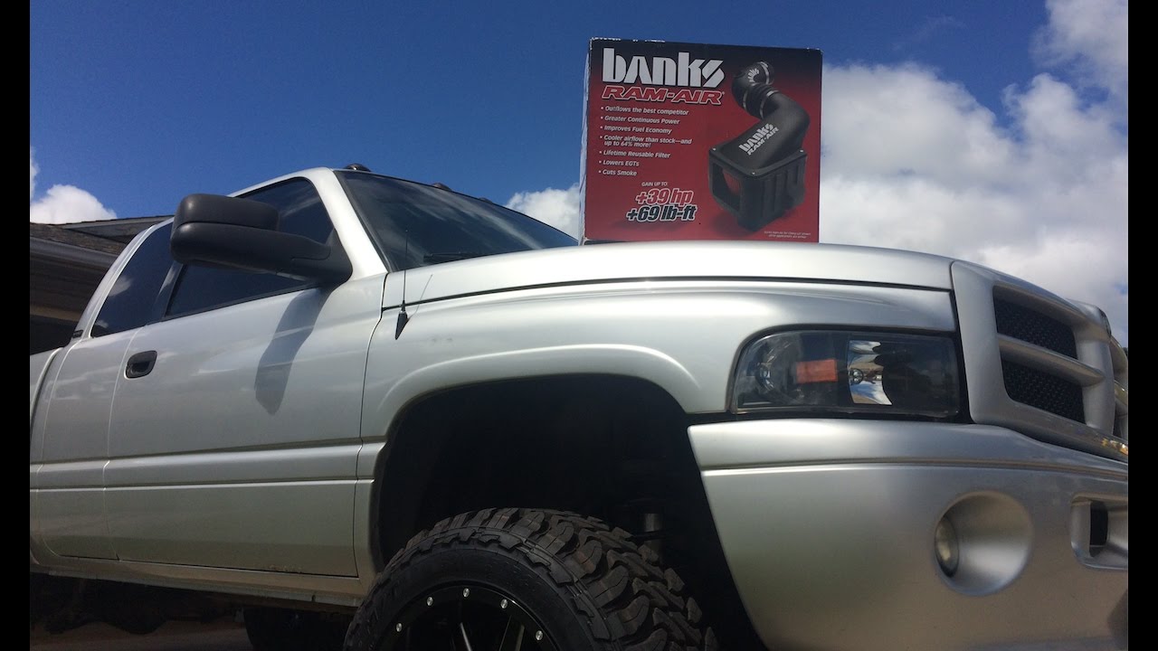 BANKS Cold Air Intake Unboxing/Install On My 2001 24v Cummins - YouTube