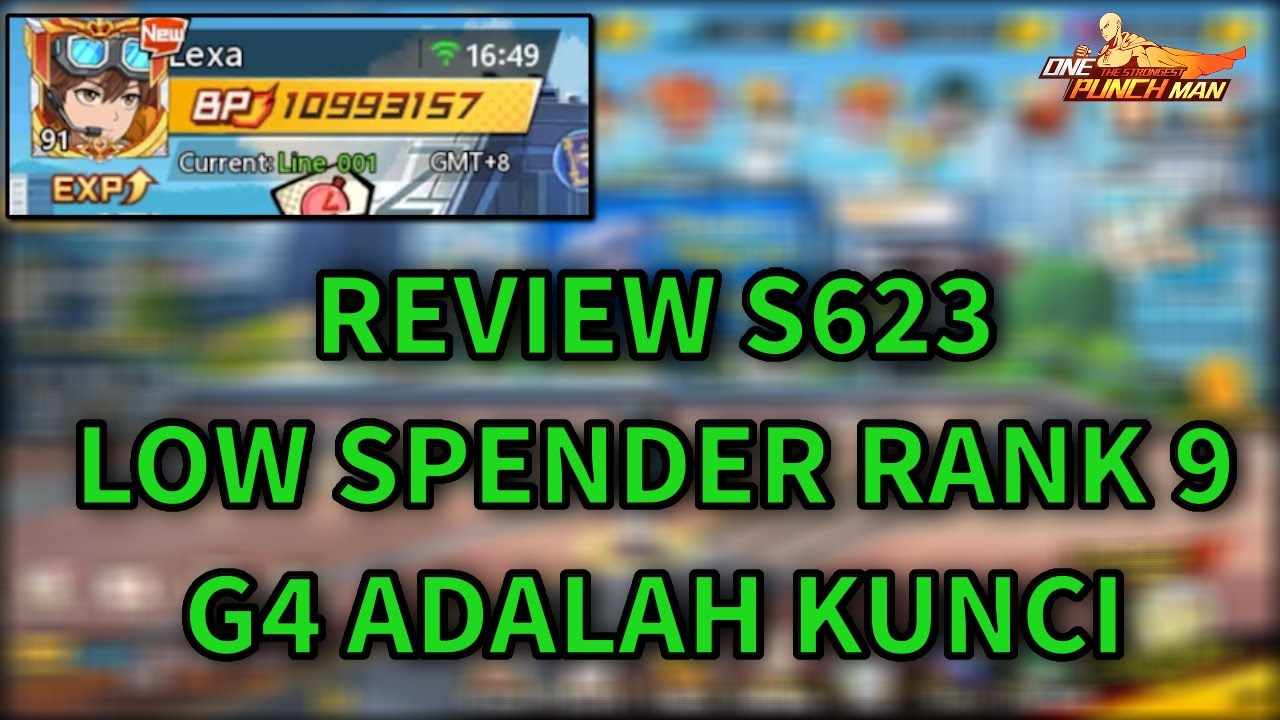 Review S623 All In G4 Membuat Arena Rank 9! - ONE PUNCH MAN: The Strongest - YouTube