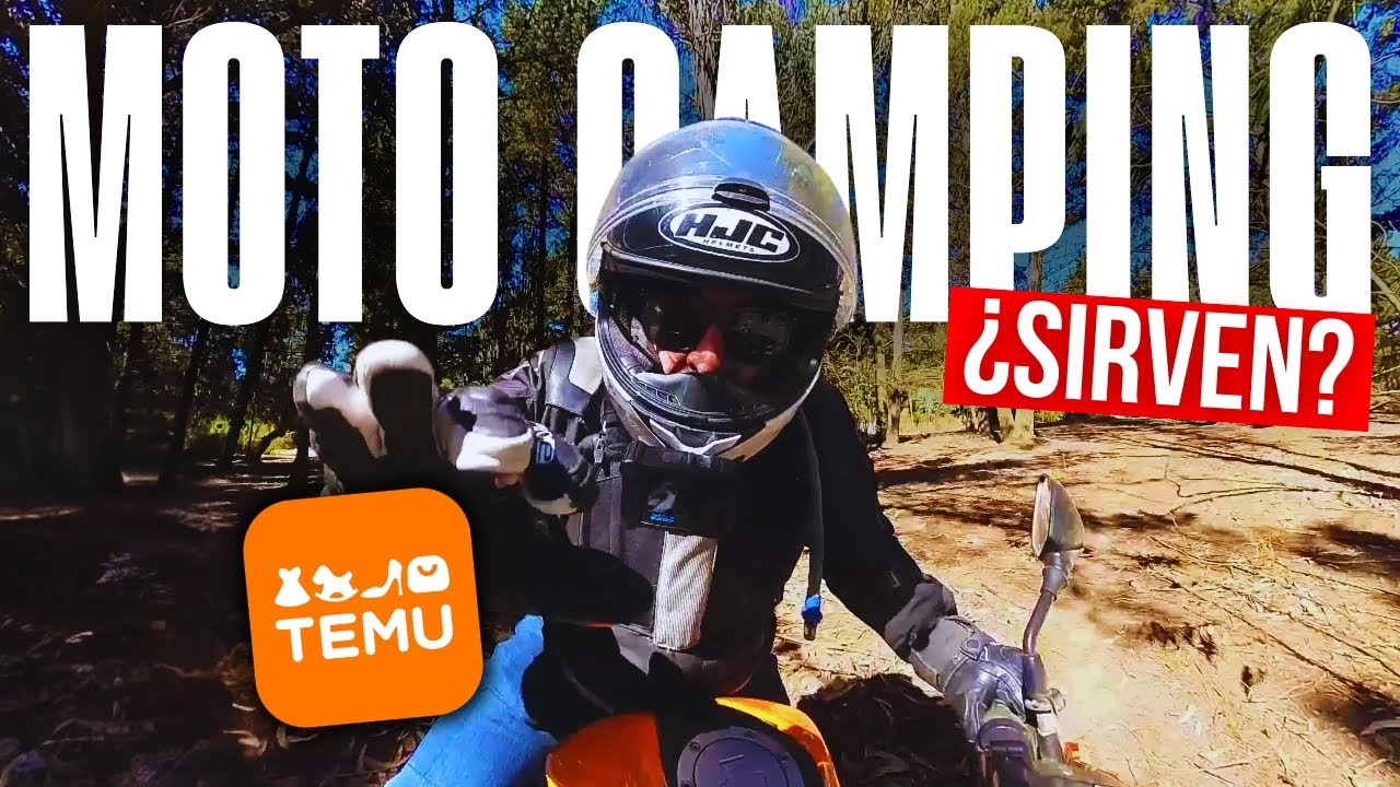 MOTO CAMPING CHILE ⛺🌲 PROBANDO 8 PRODUCTOS de #TEMU - YouTube