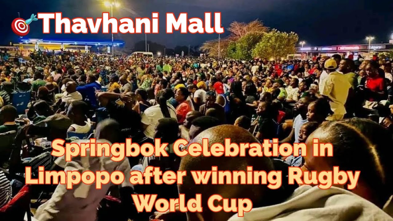 Springboks Celebration in Limpopo Thavhani Mall / Springboks beat All ...
