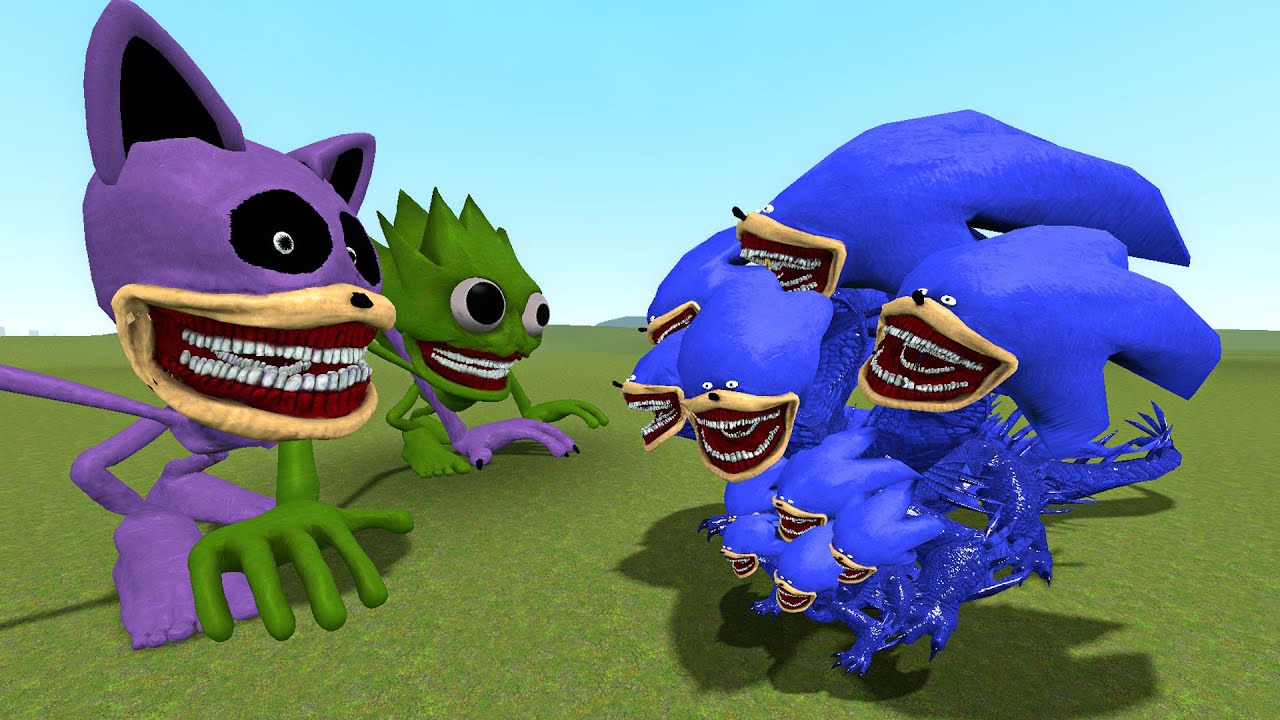 Catnap Tapes And Sprunki Lime Tapes Fight Against Sonic Hydra Which ...