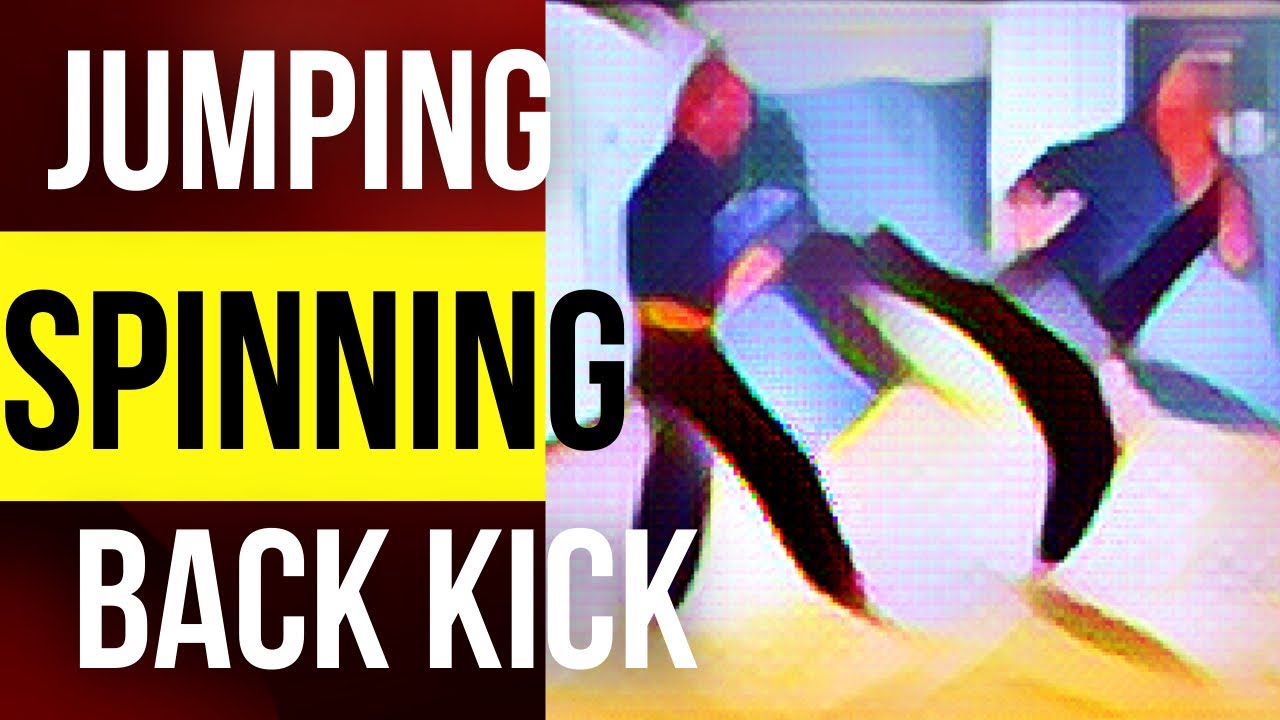 How to learn Jumping Spinning Karate Kick - Tobi Ushiro Yoko Geri - YouTube