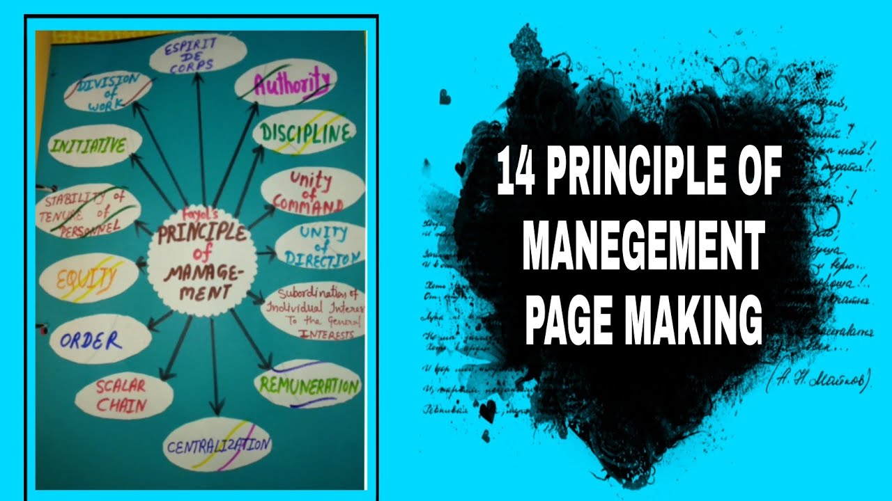 14 principle of management page making || HAND'S SKILLS #shorts - YouTube