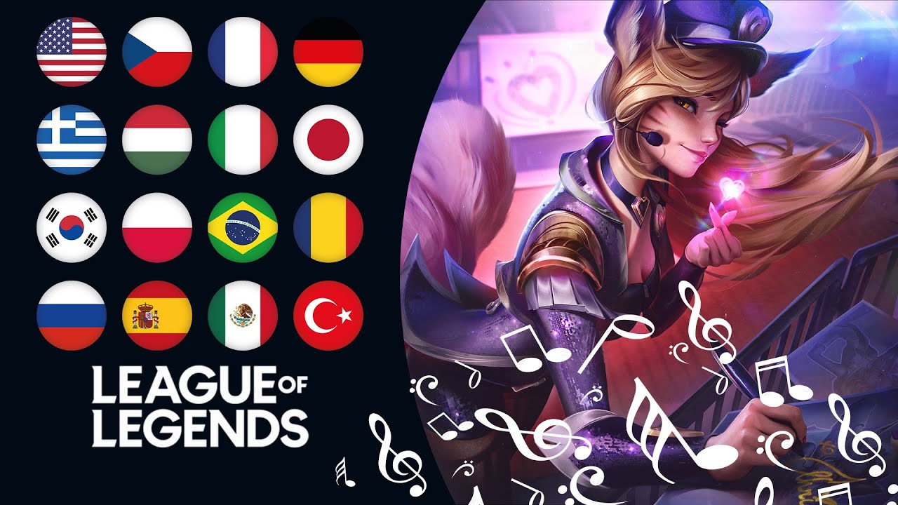 Popstar Ahri (2023) - Singing Voice Lines - All Languages | League of Legends - YouTube