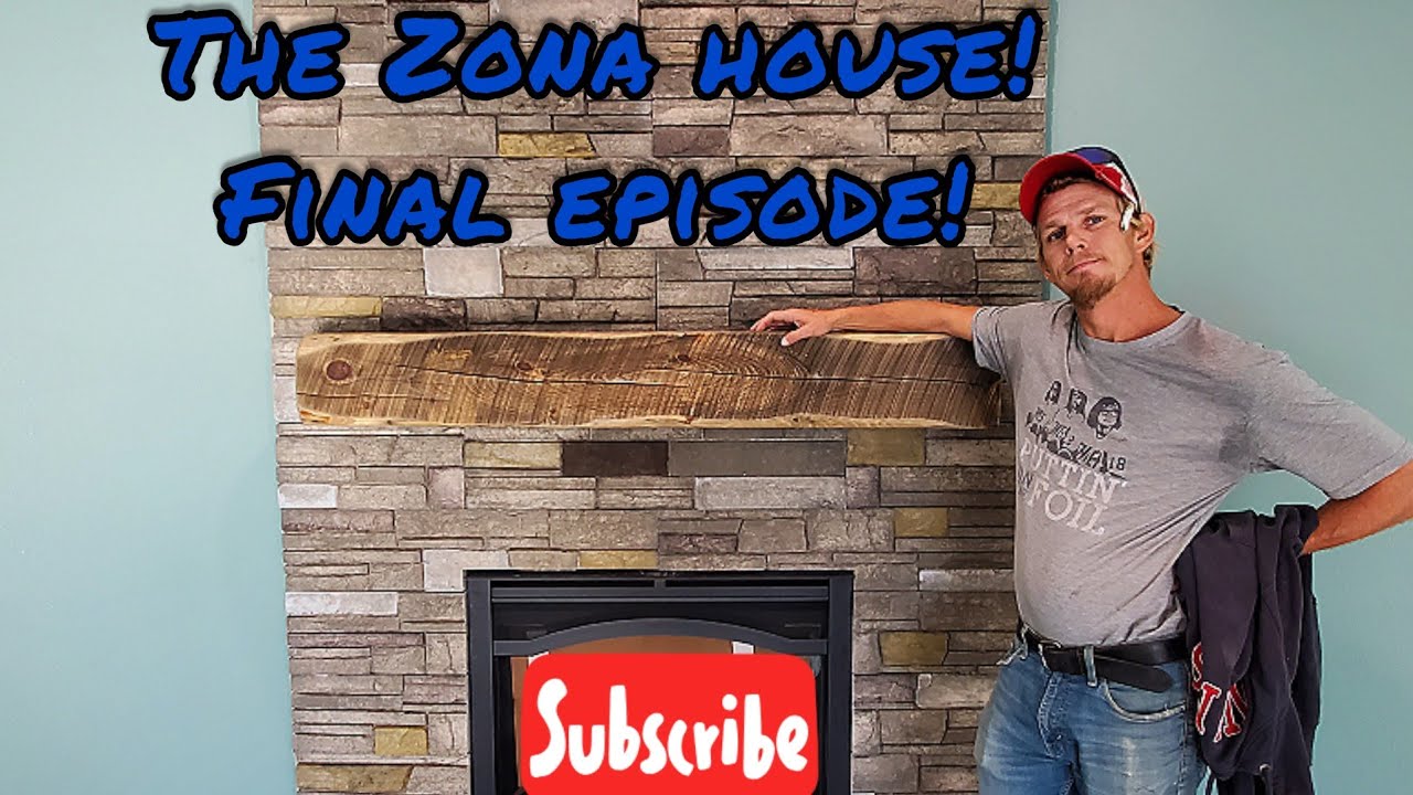 Installing Versetta stone fireplace! - YouTube