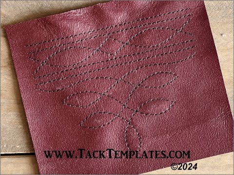 How to use our Deluxe Boot Tip Stitch templates by Tack Templates - YouTube