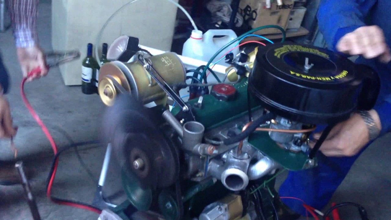 Motor renault 4l 1964 terminado - YouTube