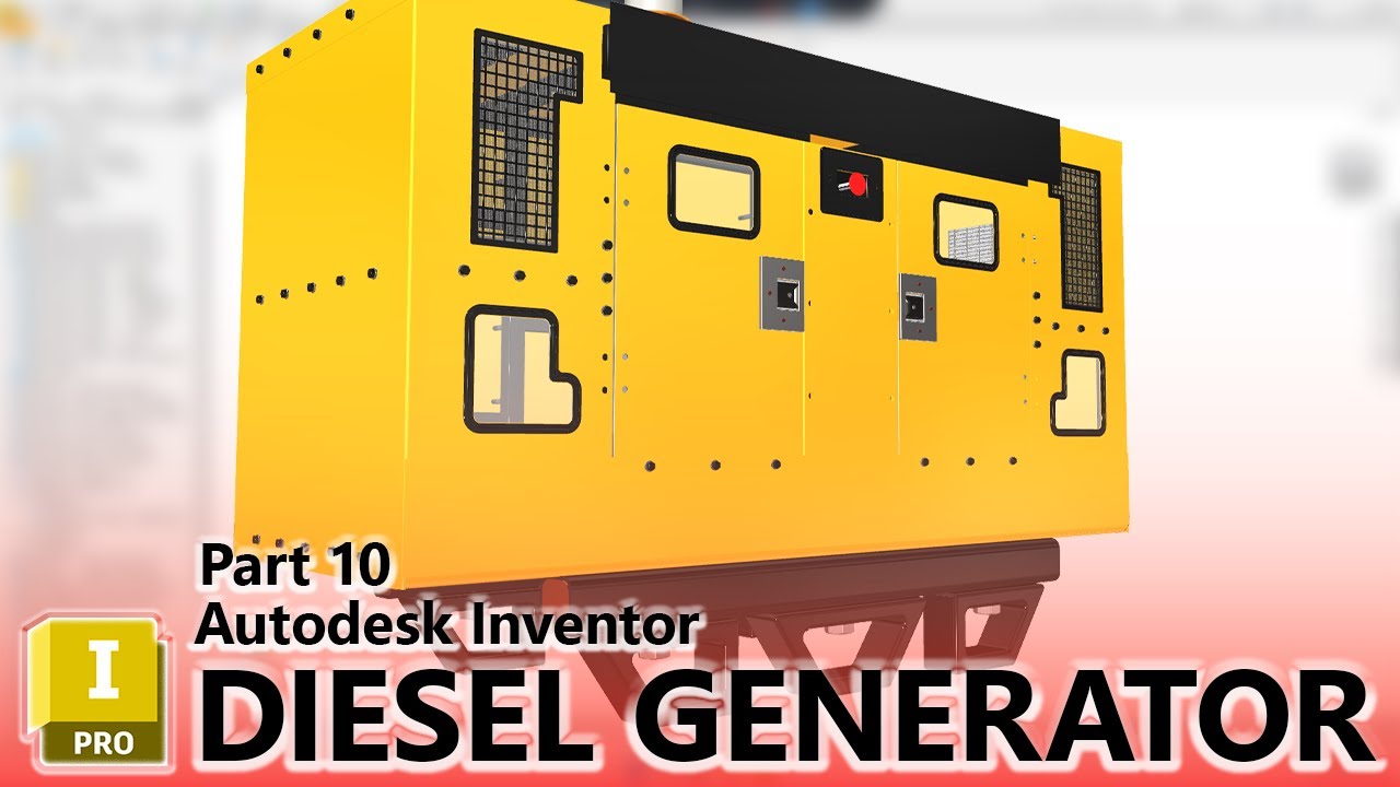 Diesel Generator Design in Autodesk Inventor 2025 - Part 10 - YouTube