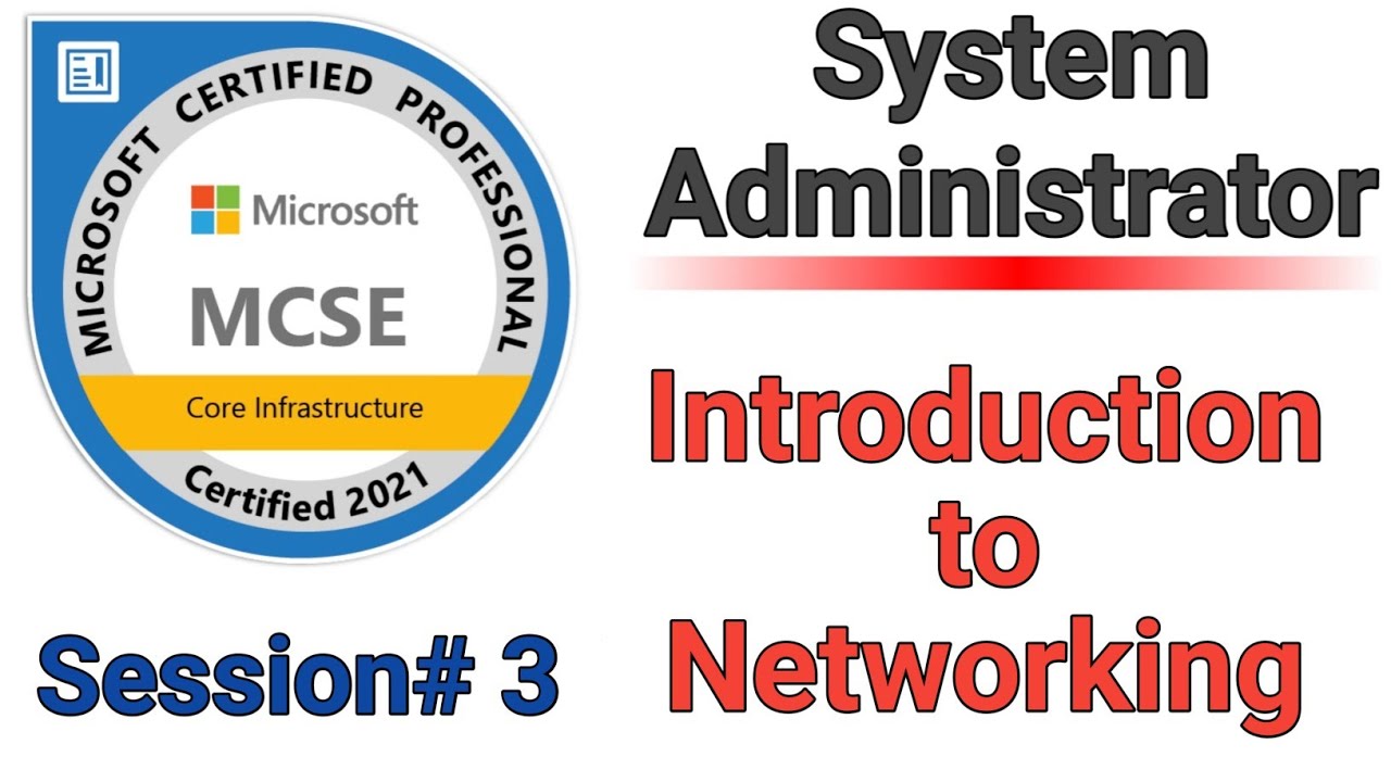 03 - MCSE | Introduction to Networking - YouTube