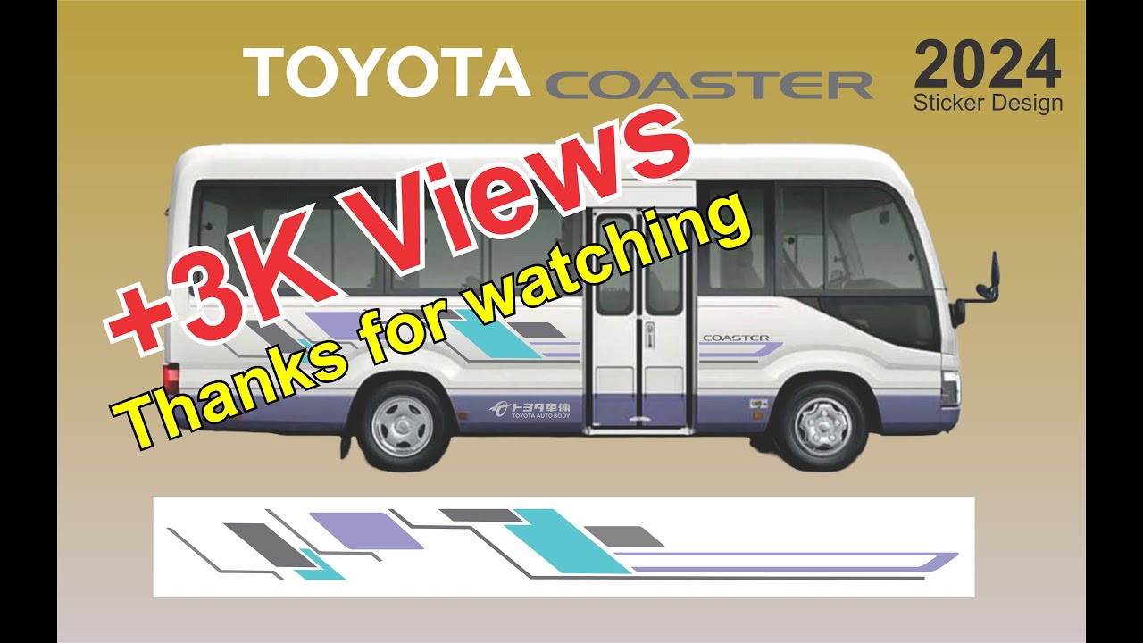 Toyota Coaster 2024 Sticker Design. Free Vector - YouTube