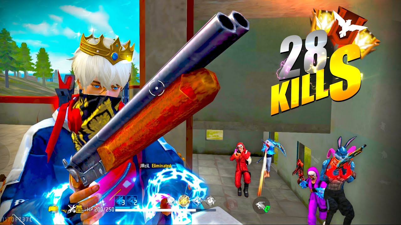 FREEFIRE 🔥Solo vs Squad Ump + Groza-X 🤯 27 Kills Total - Garena free ...