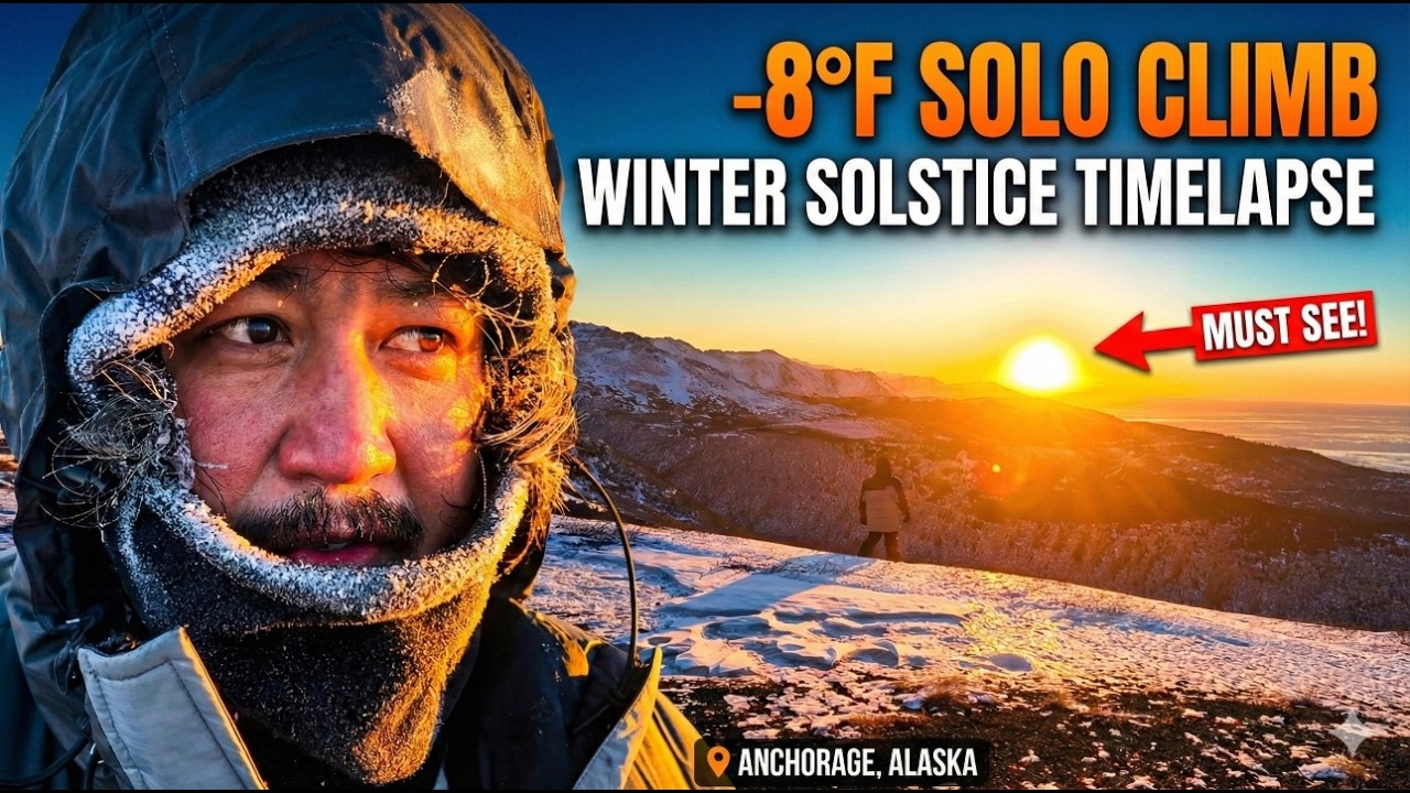 Frozen in Time: Winter Solstice view from a Mountain - YouTube