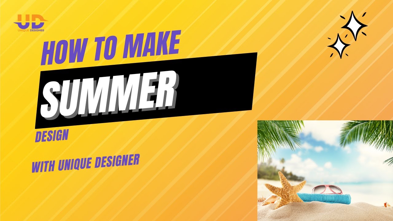 How to make June summer post design step by step | How to make summer ...