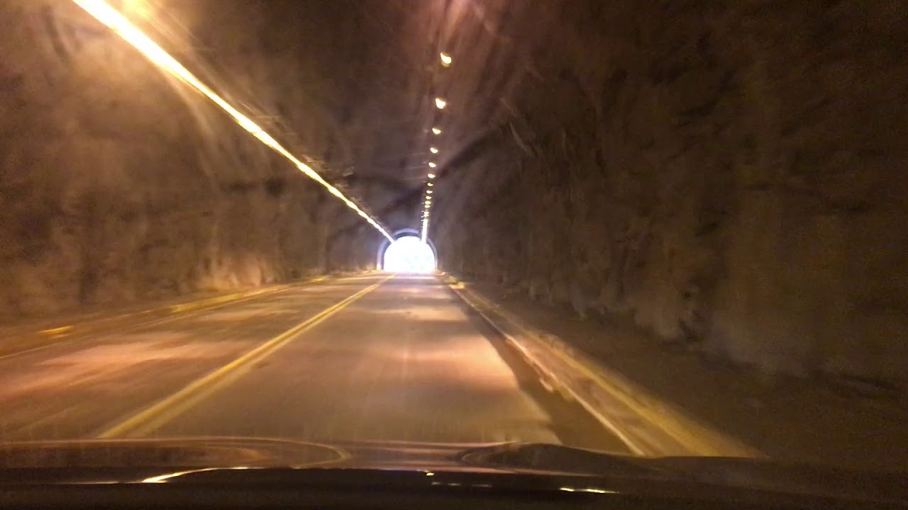 East entrance tunnel of Yellowstone National Park - YouTube