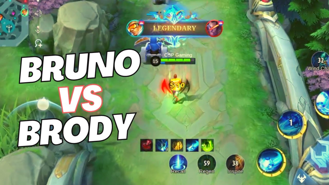 Bruno Vs Brody Gold Lane | Bruno ML Build | Mobile Legends: Bang Bang ...