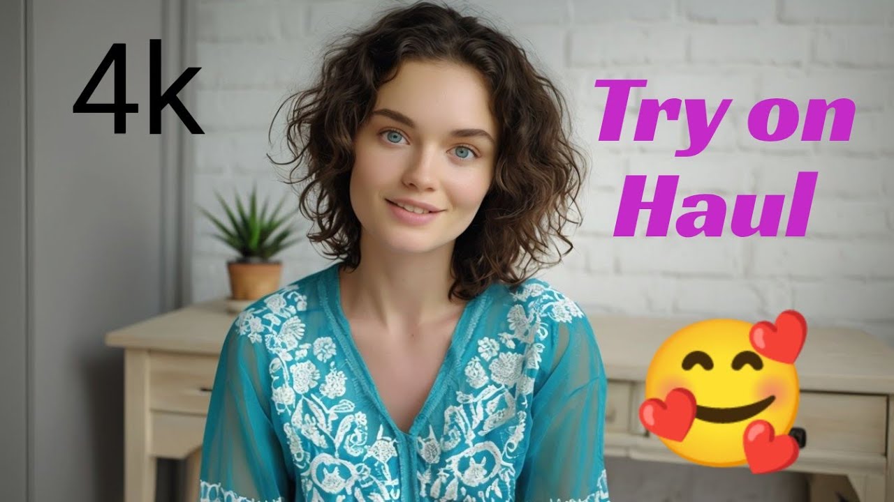 4K Blue See Through Clothes Try On Haul | Transparent Lingerie Dress ...