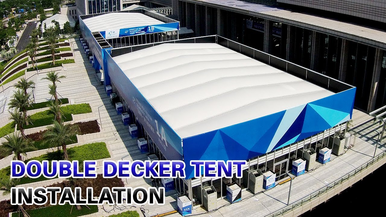 Liri Tent 25×40m 1000 People Cube Double Decker Structure Installation ...
