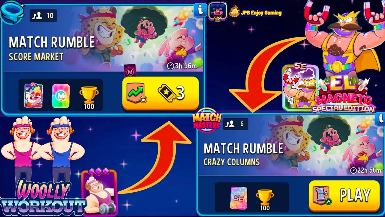 Match Rumble 10 Player Score Market+Blow 'Em Up/ Match Rumble 6 Player ...