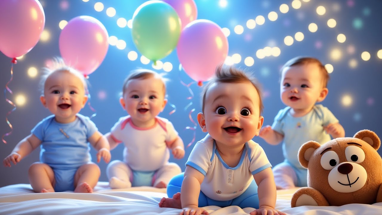 🎵 Dudi Dudi Dum Dum | Baby Bubbles Star | Happy Baby Dance Rhymes 🌈 ...