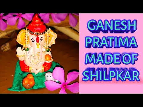 Ganesh Pratima Made Of Shilpkar|Washable Ganesh Pratima|Home made ...