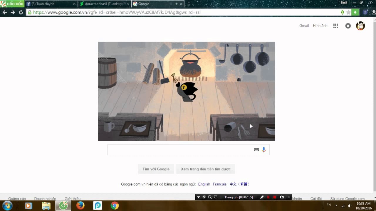 Google mini game : Happy Halloween 2016 - YouTube