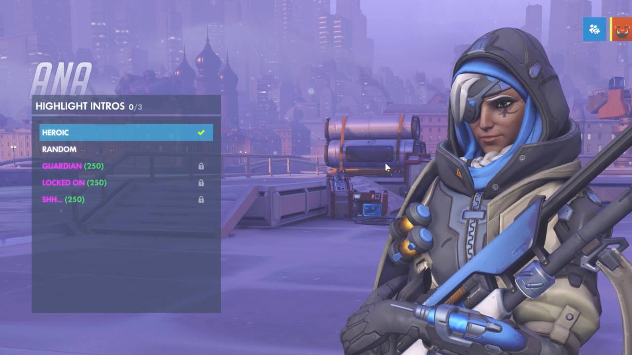 All Ana Intros, Emotes and Voice Lines - Overwatch new Hero Unlockables ...