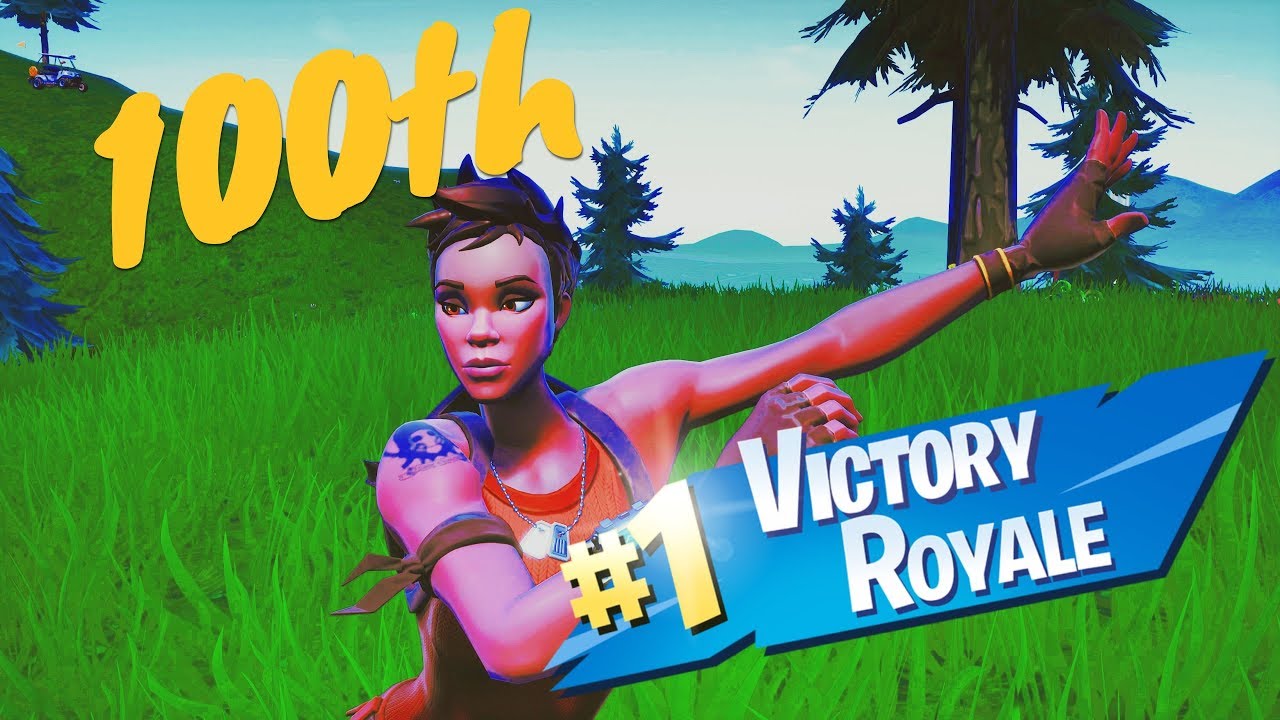 My 100th Fortnite win!! - YouTube