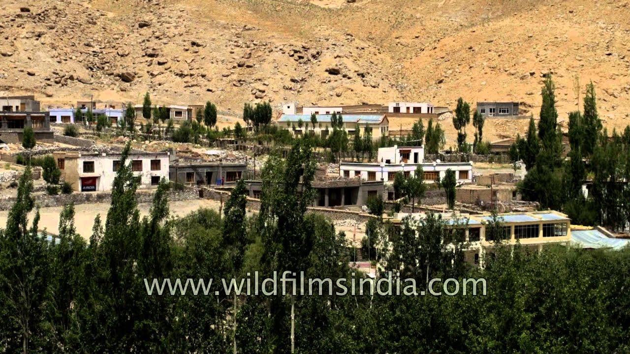 Fiang village as seen from Phyang Monastery - Ladakh, India - YouTube