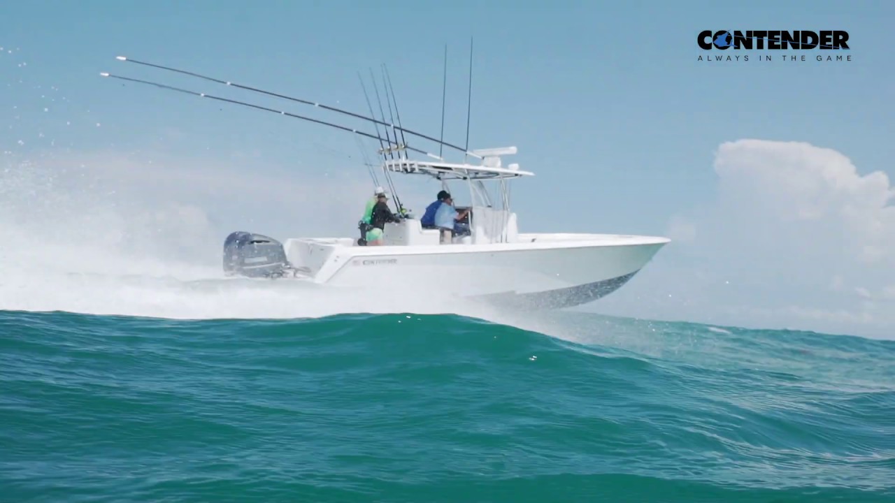 Contender 32ST - Stepped Hull Center Console Fishing Machine - YouTube