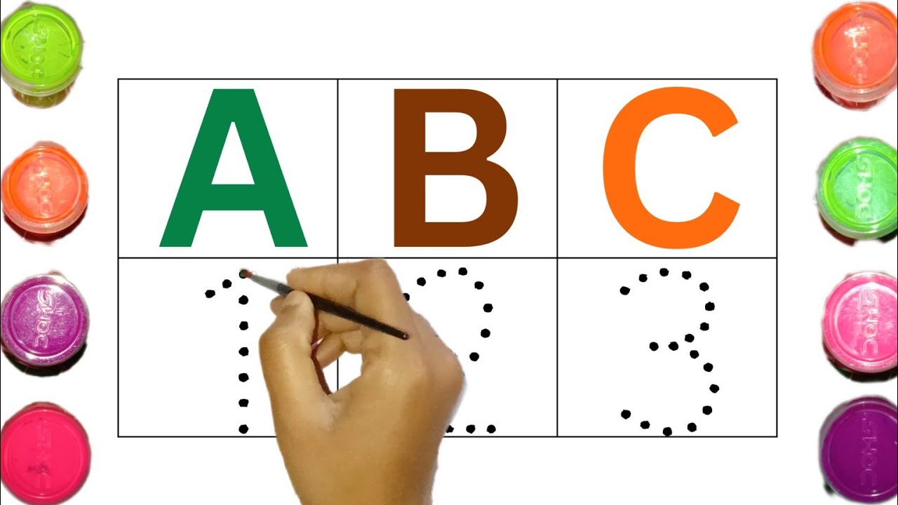Learn to count, Alphabet abcd, one two three, counting abc video, 123 ...