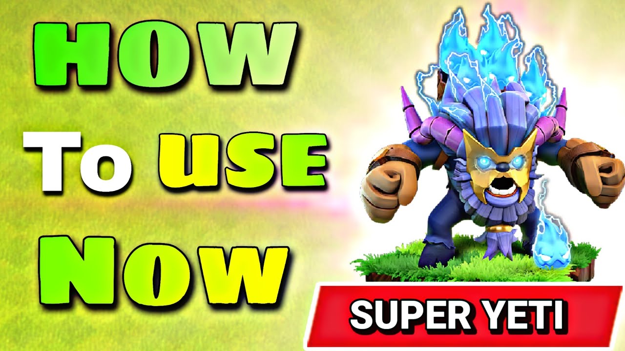 Clash of Clans New Bug & Leak! How to Use Super Yeti Now? - YouTube