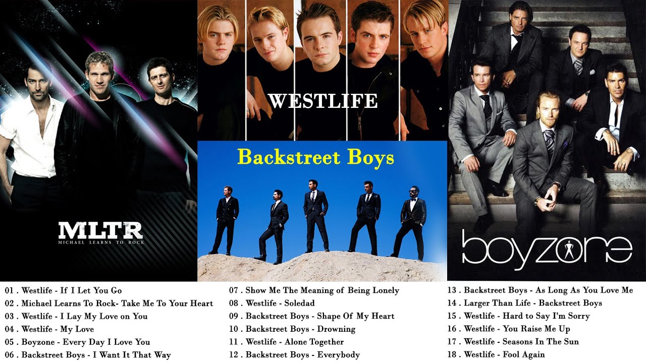 Backstreet Boys, Westlife, MLTR, Boyzone Greatest Hits - 90s Boyband ...