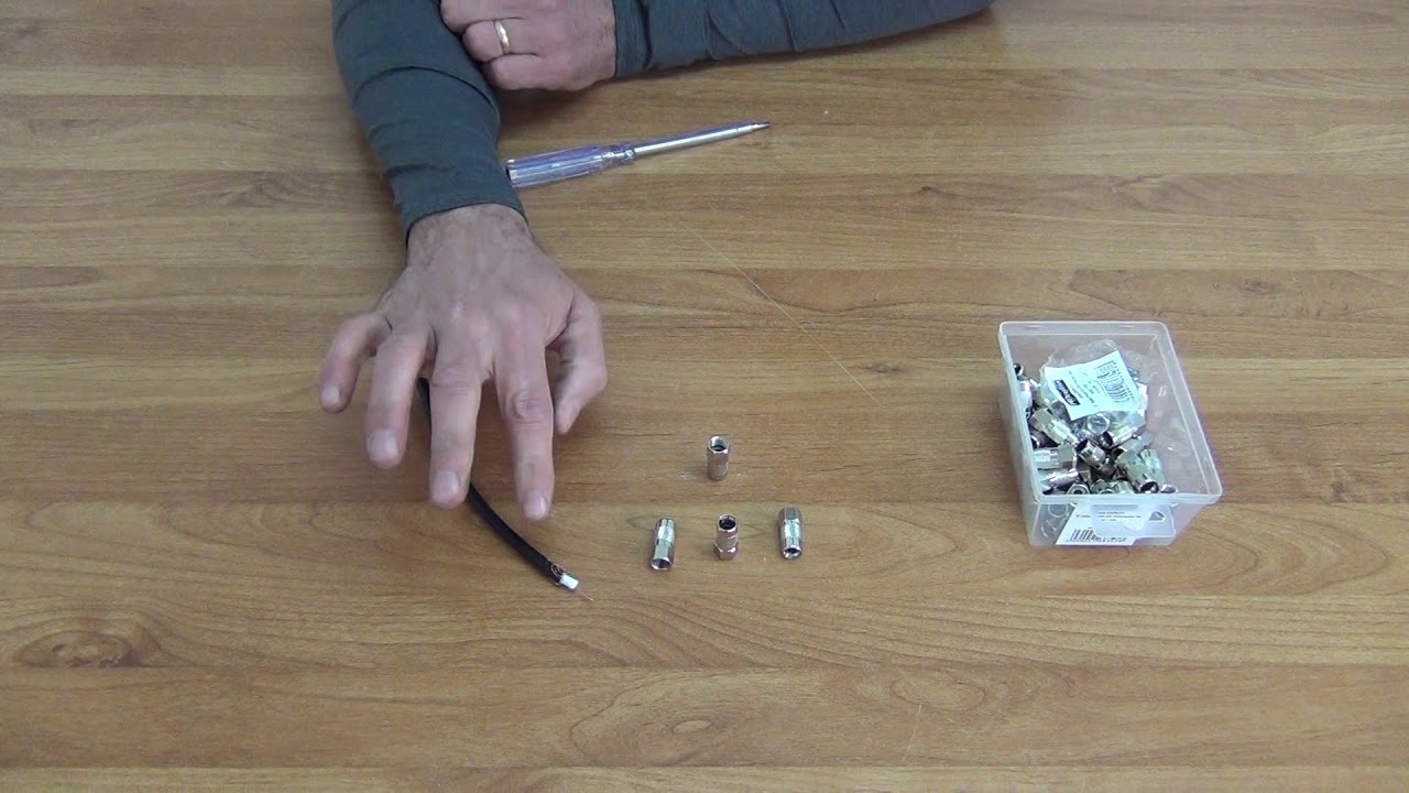 Push / Snap On F Connectors - YouTube