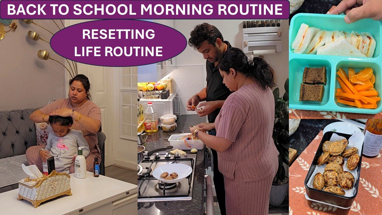 Indian Mom's Morning Busy Routine with two kids | Quick Lunchbox Ideas ...